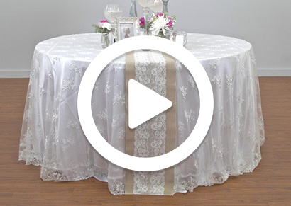 Round Tablecloth over Tablecloth - Instructional Video
