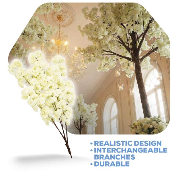 Artificial Hydrangea Bloom Branch — Cream / Ivory | Interchangeable ...