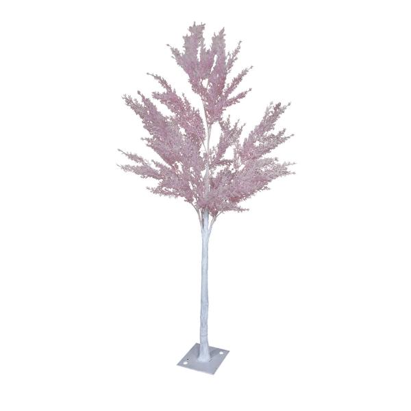 56 (4.5FT) Tall Fake Fern Tree for Tabletop Centerpieces - Pink