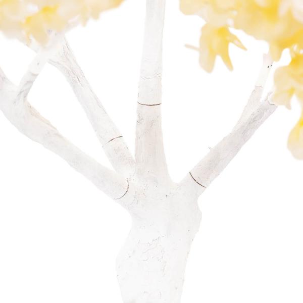 8.5 FT Tall Fake Plumeria Tree w/ White Trunk - 30 Interchangeable ...