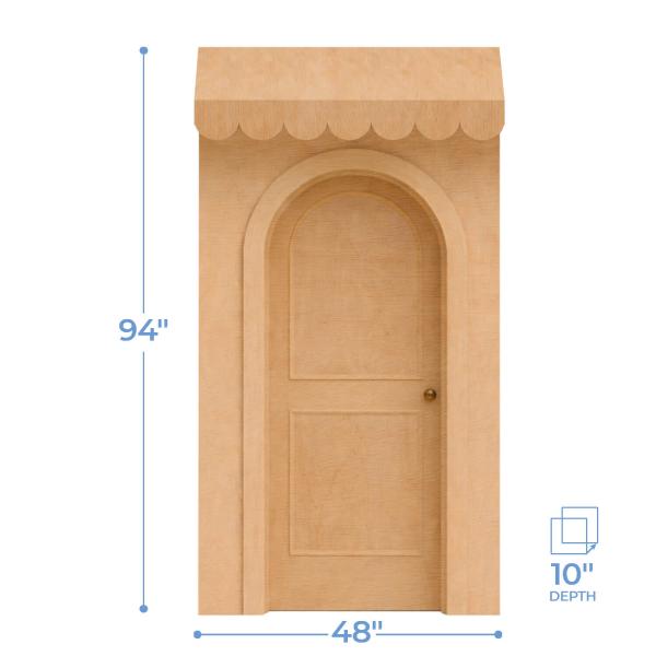3D Wood Storefront Pop-Up Display – 4ft Wide (Style B) | Customizable ...