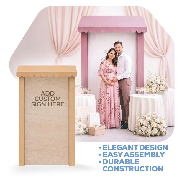 3D Wood Storefront Pop-Up Display – 4ft Wide (Style C) | Customizable ...