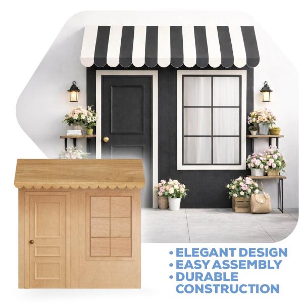 3D Wood Storefront Pop-Up Display – 8ft Wide (Style C) | Customizable ...