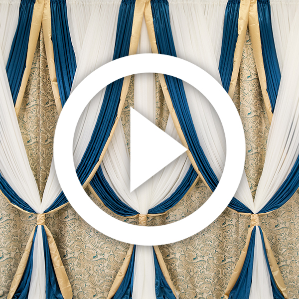 Teal and Gold Backdrop - Instructional Video