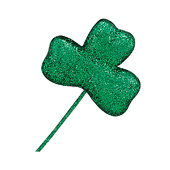 Glitter Foam Shamrock OASIS Floral Pick - 1 3/4 - 8/Pack