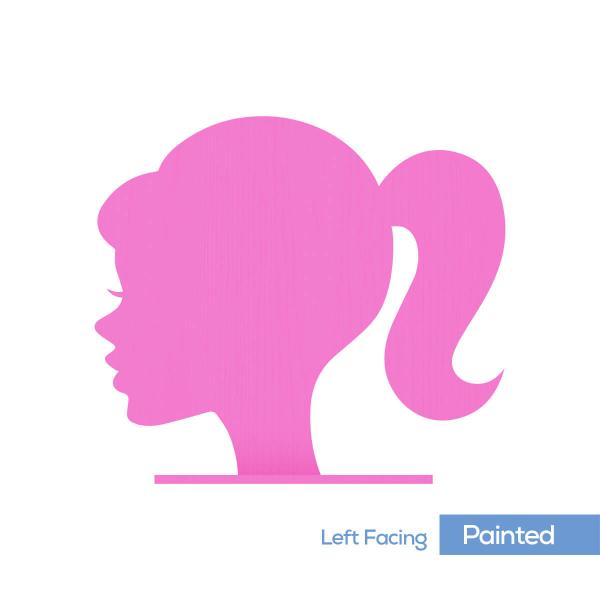 Barbie Silhouette Stand (Face Profile) Party Prop - 4ft Tall