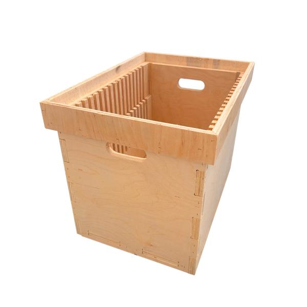 Stackable Wood Charger Plate Crate for Easy Transport & Storage - Holds ...