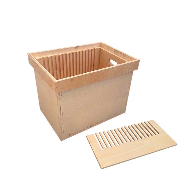 Stackable Wood Charger Plate Crate for Easy Transport & Storage - Holds ...