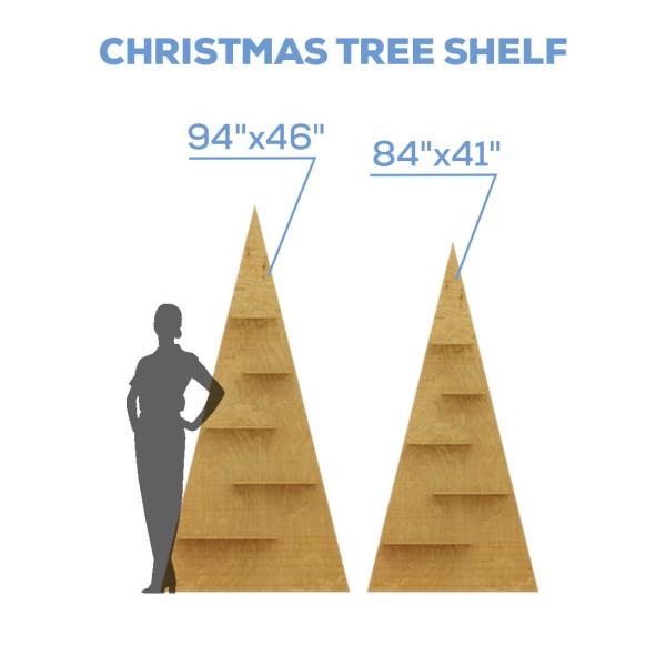 Large Collapsible Christmas Tree with Shelves - Select Your Size!