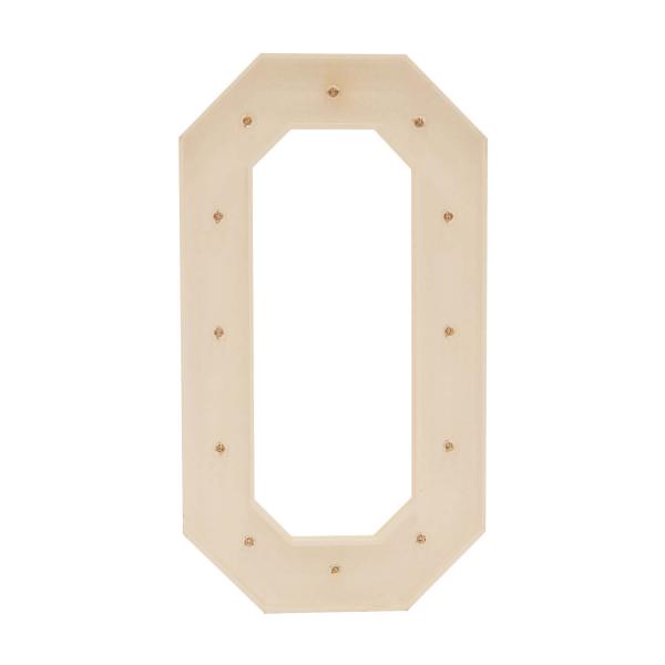 Wood Marquee Number 0
