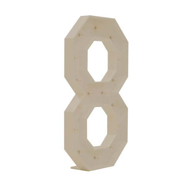 Wood Marquee Number 8