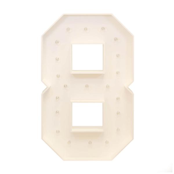 Wood Marquee - BOLD FONT - Number 8 - 4ft Tall