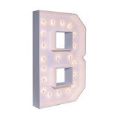 Wood Marquee - BOLD Font - Letter B - 4ft Tall