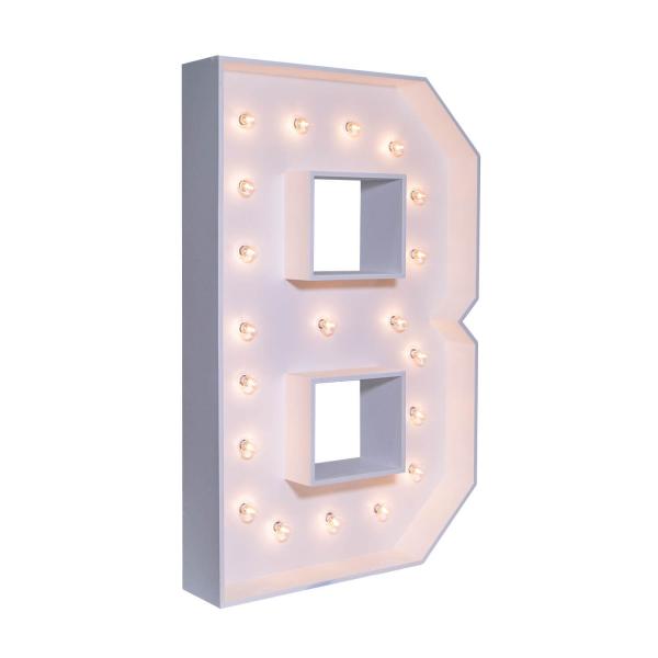 Wood Marquee - BOLD Font - Letter B - 4ft Tall