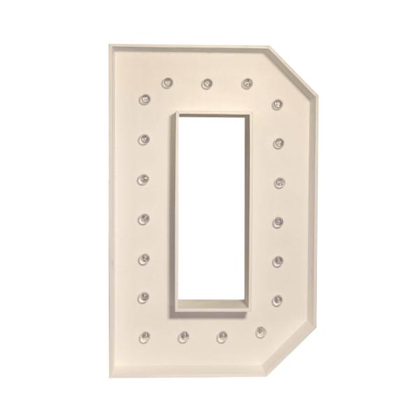 Wood Marquee - BOLD Font - Letter D - 4ft Tall