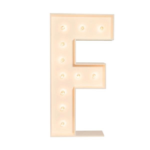 Wood Marquee - BOLD Font - Letter F - 4ft Tall