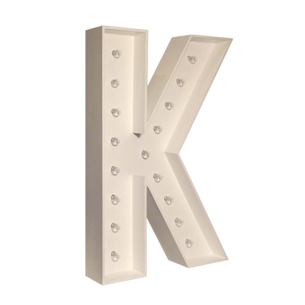 Wood Marquee - BOLD Font - Letter K - 4ft Tall