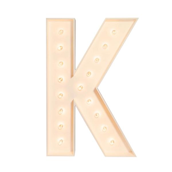 Wood Marquee - BOLD Font - Letter K - 4ft Tall
