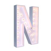 Wood Marquee - BOLD Font - Letter N - 4ft Tall
