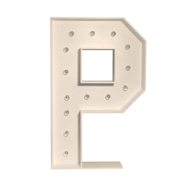 Wood Marquee - BOLD Font - Letter P - 4ft Tall