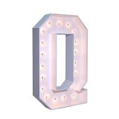 Wood Marquee - BOLD Font - Letter Q - 4ft Tall