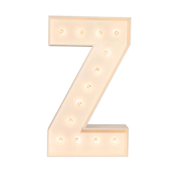 Wood Marquee - BOLD Font - Letter Z - 4ft Tall