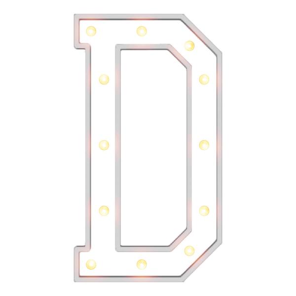 Wood Marquee Letter D