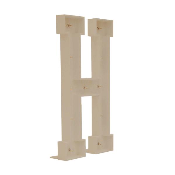 Wood Marquee Letter H