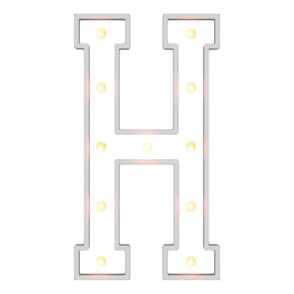 Wood Marquee Letter H