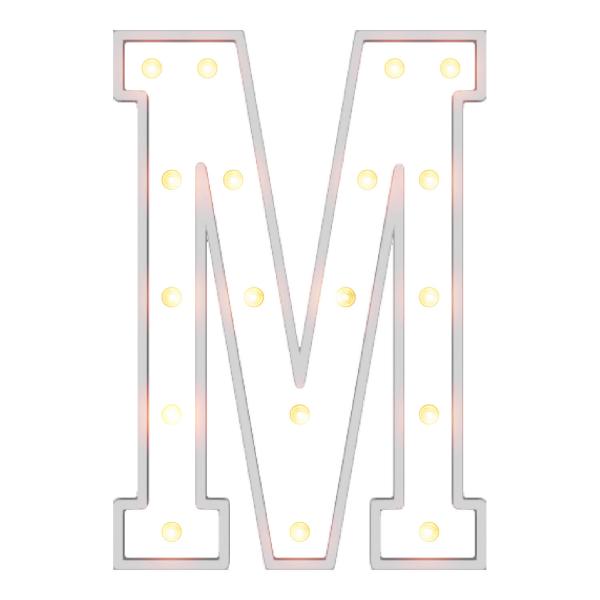 Wood Marquee Letter M