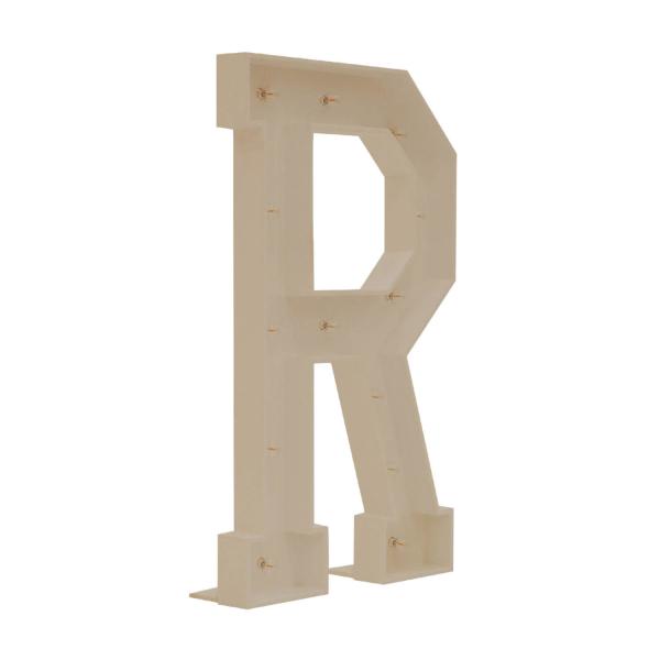 Wood Marquee Letter R