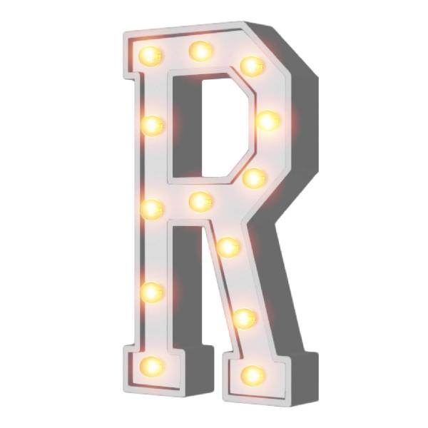 Wood Marquee Letter R