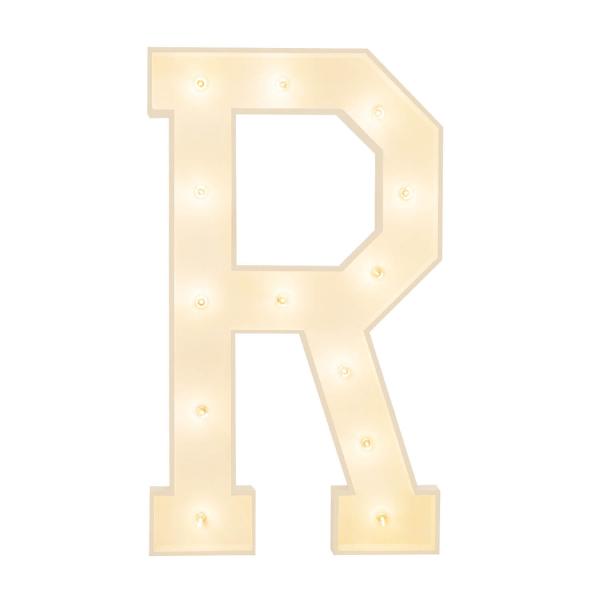 Wood Marquee Letter R