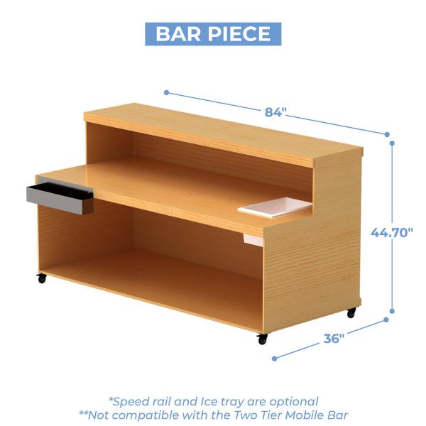 Collapsible Modular Two Tier Bar - Designed in Layout Sets