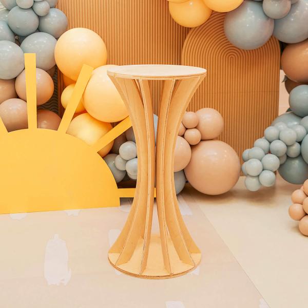 Slatted Plinth Pedestal - Torus Collection - Style F