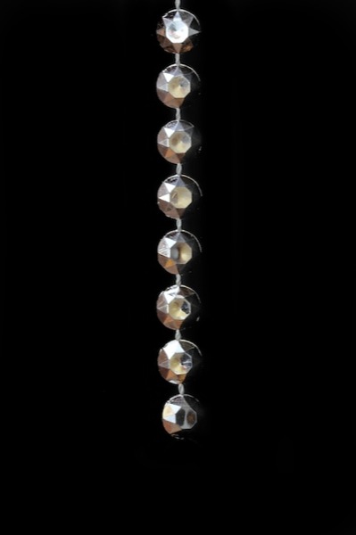 Metallic Silver Beads - Style#10 - 99ft Roll