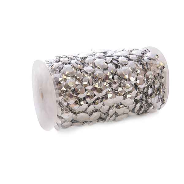 Large Metallic Silver Beads - 66ft Roll