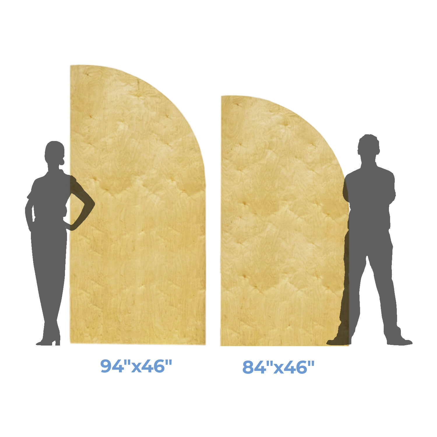 Large Half Arch Collapsing Chiara Wall Panel - Left Leaning - Select ...