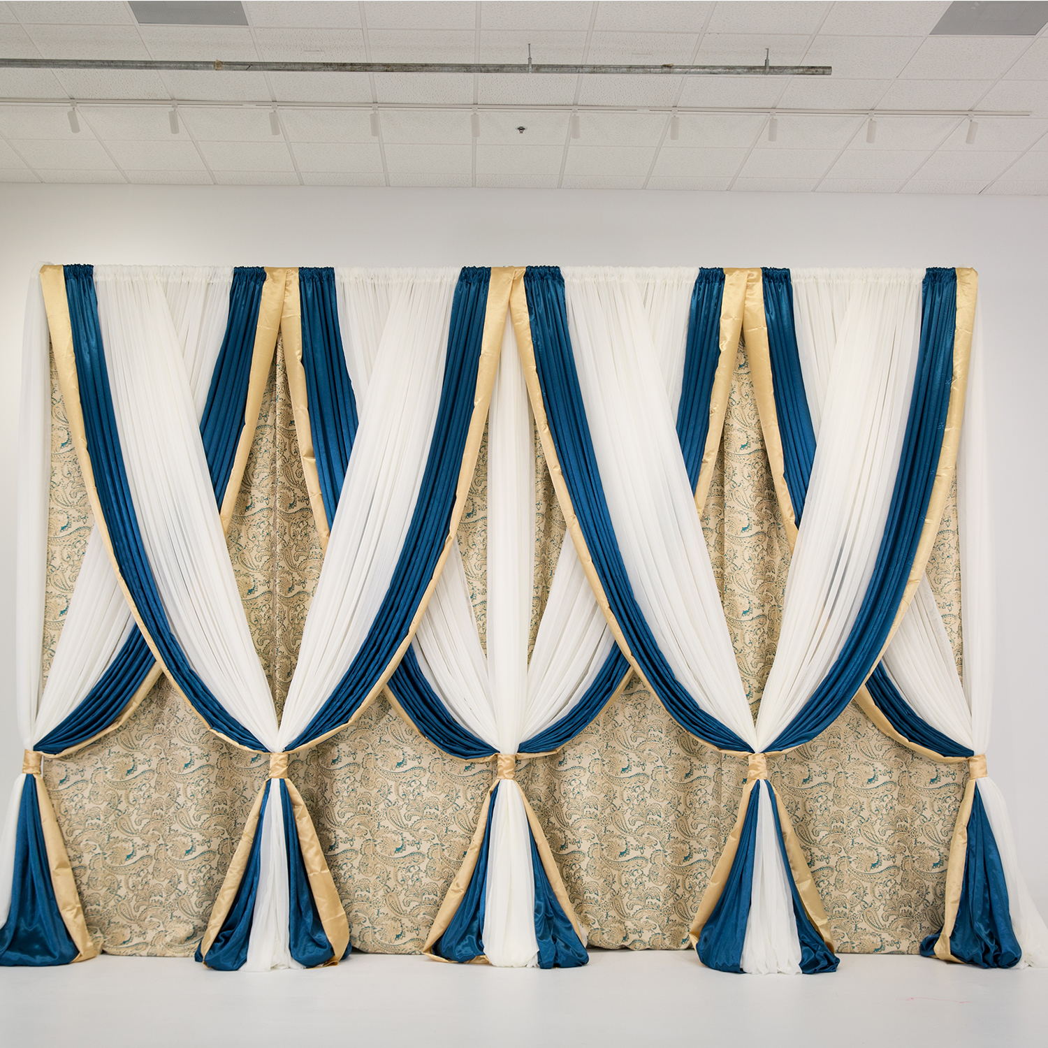 Gold & Teal Backdrop | 14 x 16 Ceremony Backdrop
