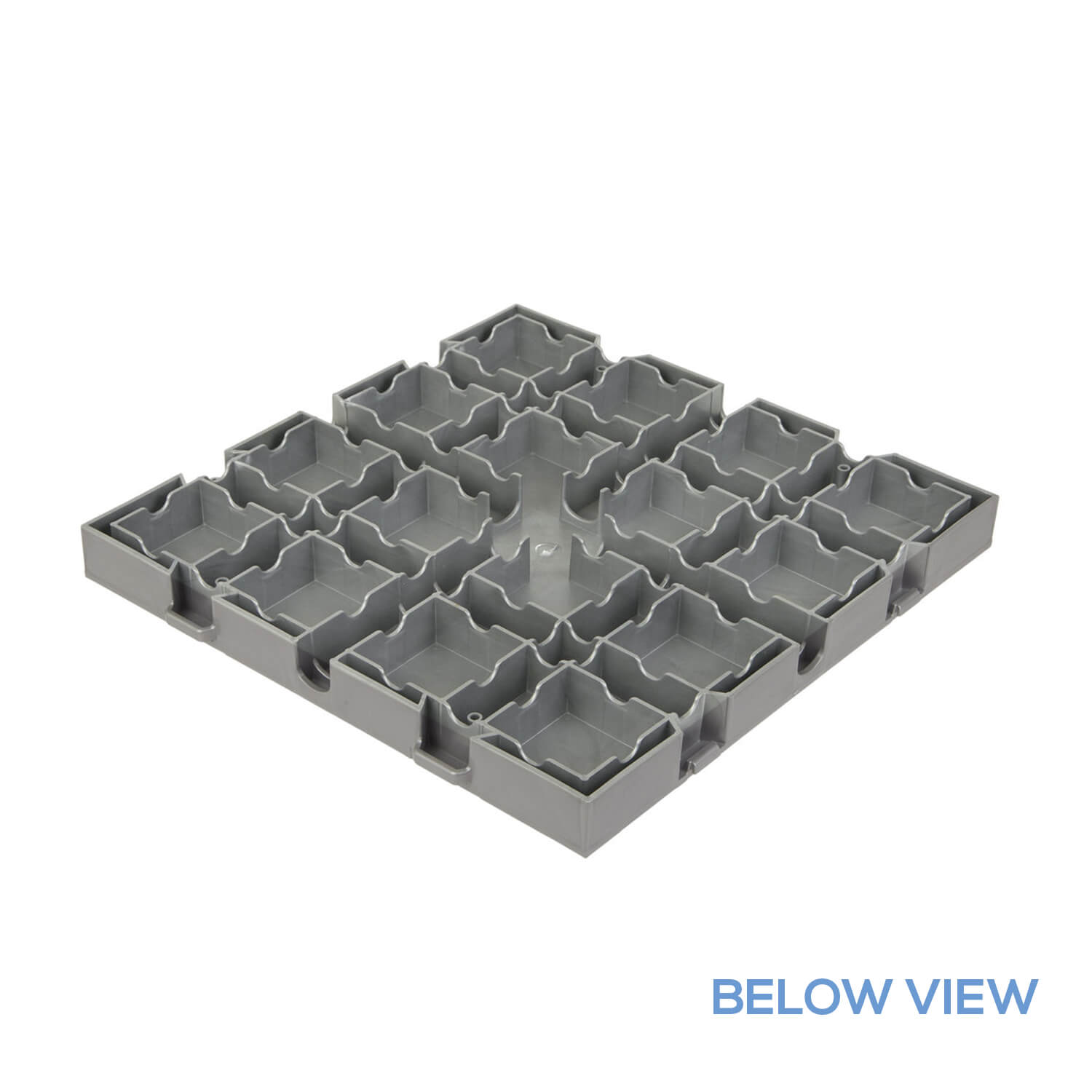 Silver EverBase Flooring - Solid Top Version (EBF1-ST) - (4)Pieces - 12 x 12