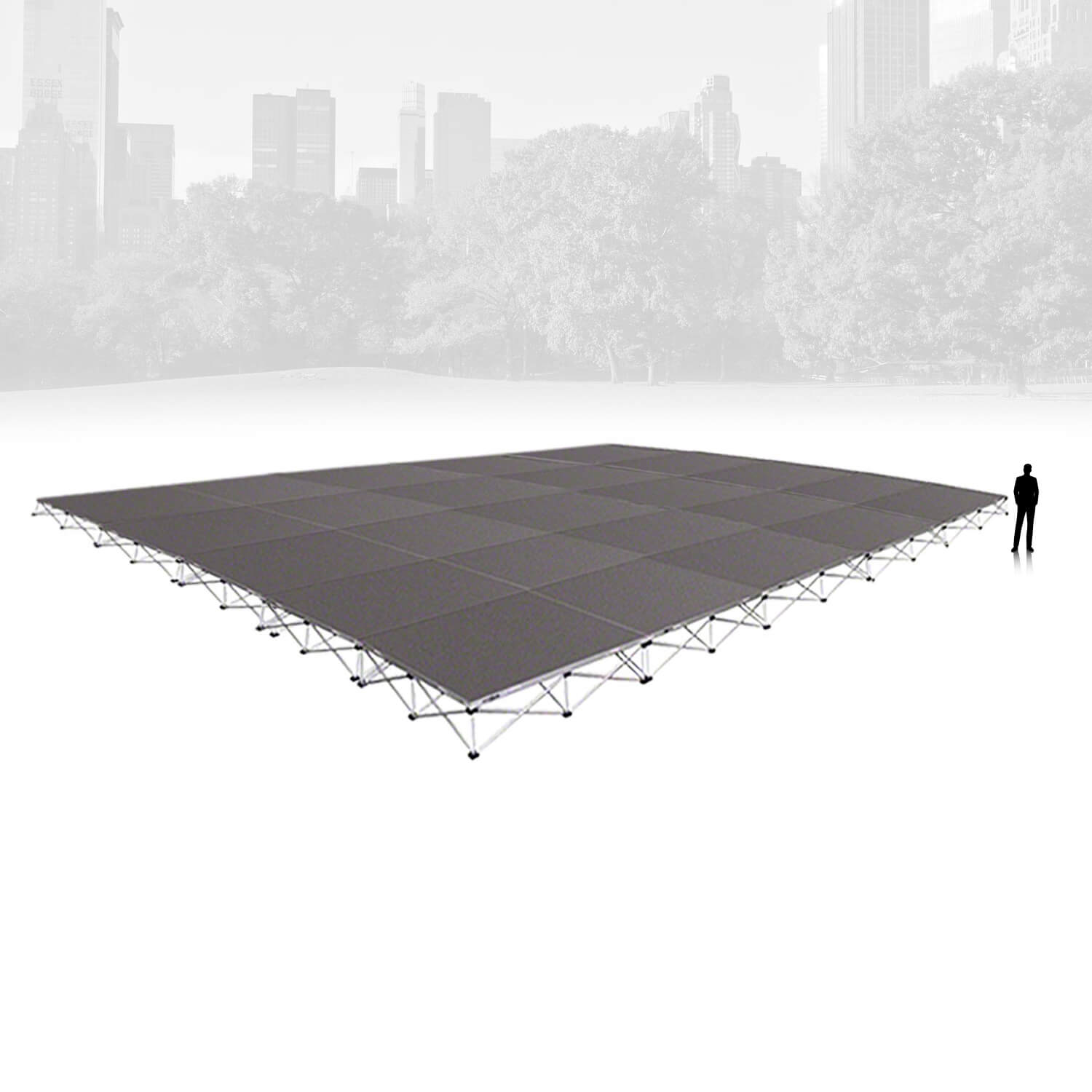 IntelliStage - Lightweight Portable Stage - 20ft x 20ft Platform ...