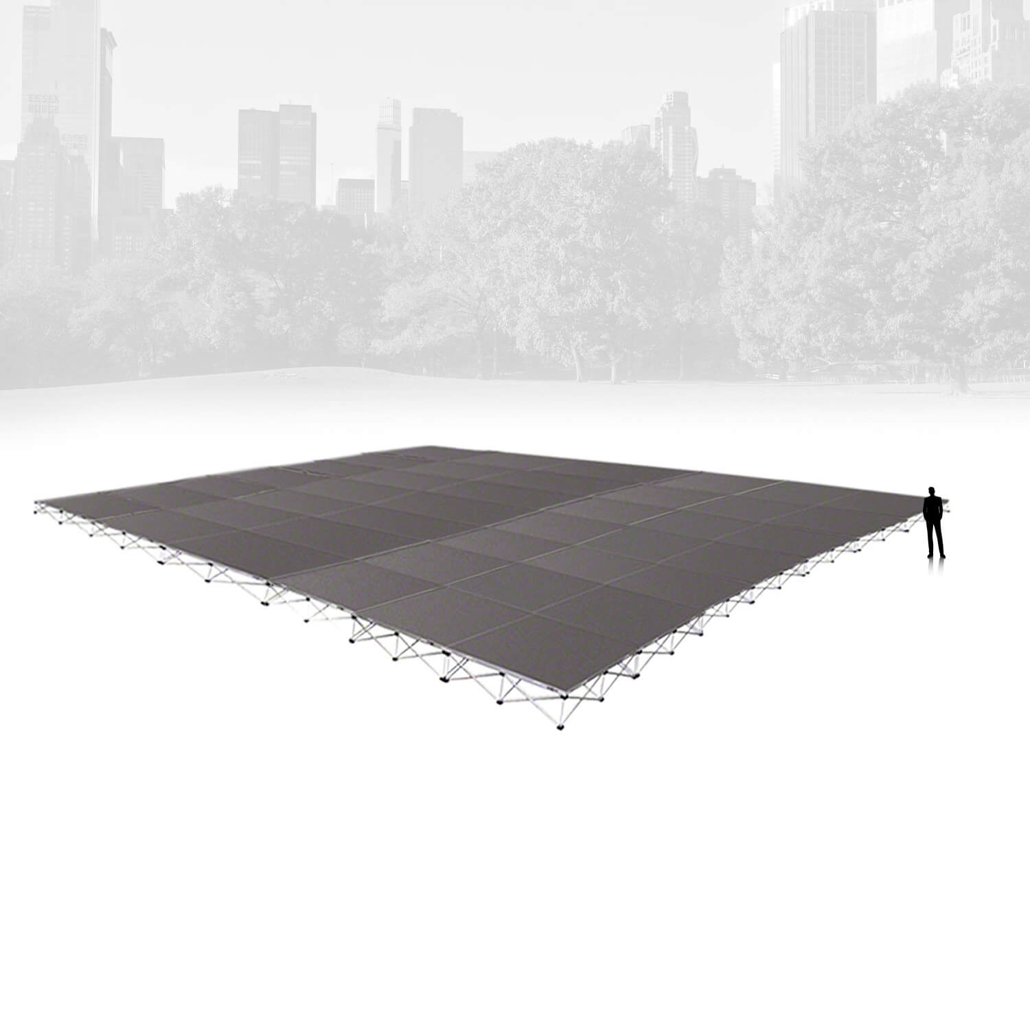 IntelliStage - Lightweight Portable Stage - 24ft x 28ft Platform ...