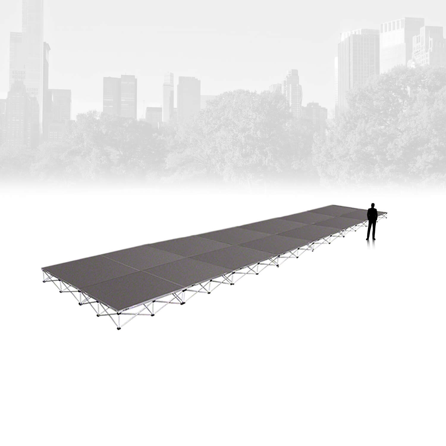 IntelliStage - Lightweight Portable Stage - 8ft x 28ft Platform & Riser ...