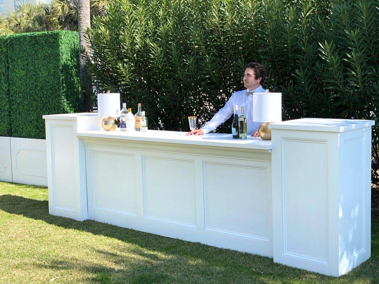 PREMIER High-End Portable Wood Bar - 40H x 82W x 39D - Choose your Finish!