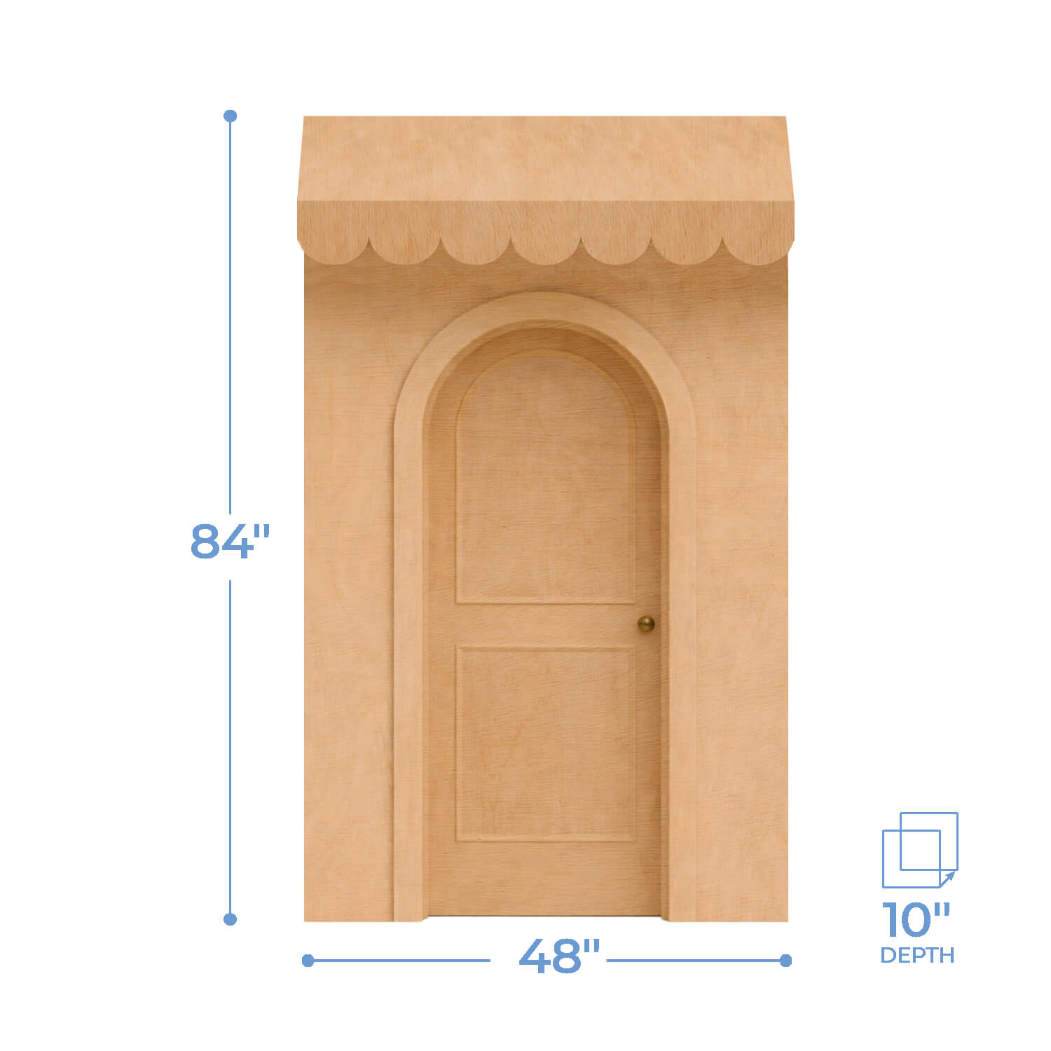 3D Wood Storefront Pop-Up Display – 4ft Wide (Style B) | Customizable ...