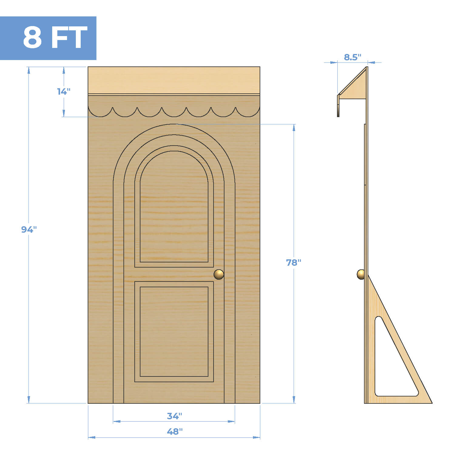 3D Wood Storefront Pop-Up Display – 4ft Wide (Style B) | Customizable ...