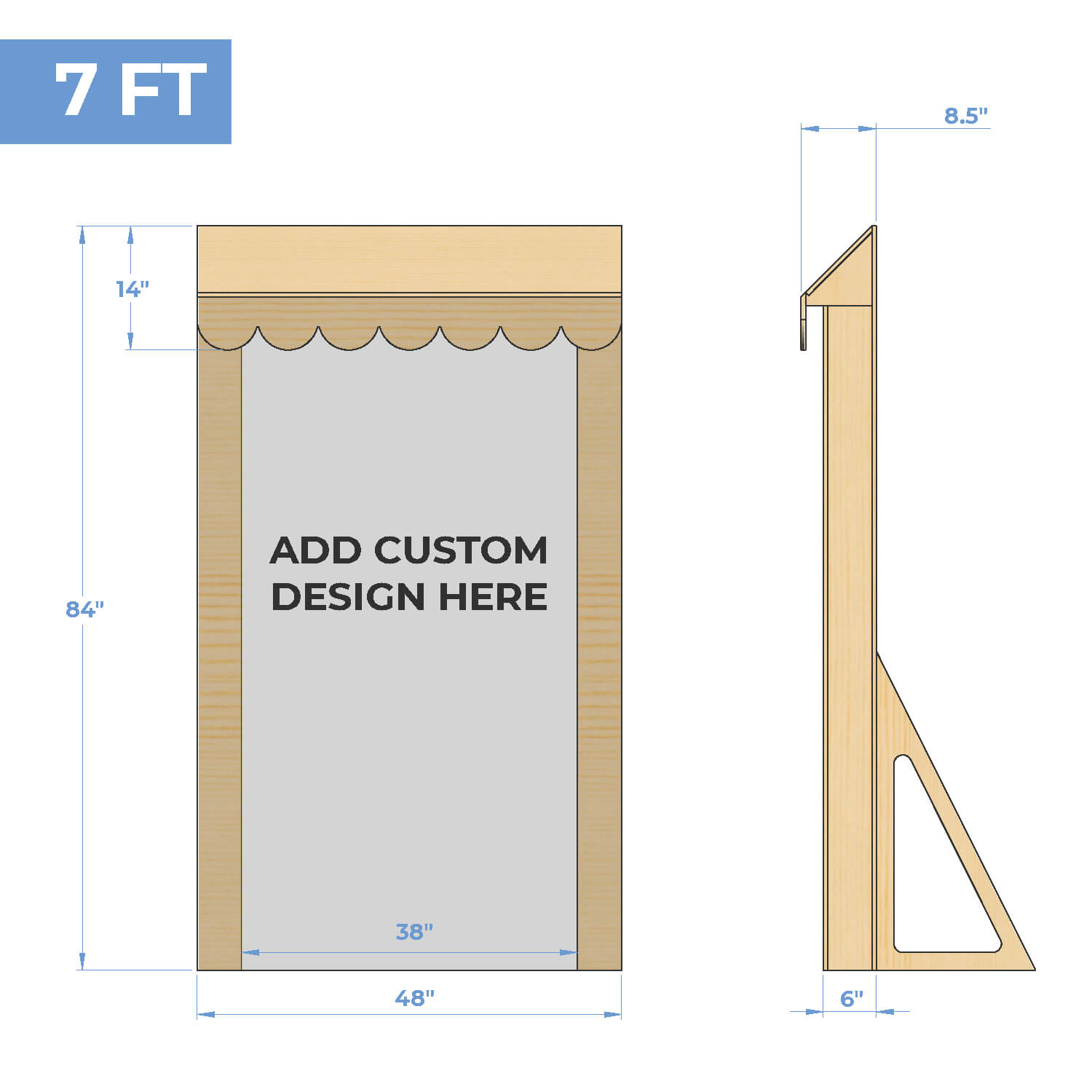 3D Wood Storefront Pop-Up Display – 4ft Wide (Style C) | Customizable ...