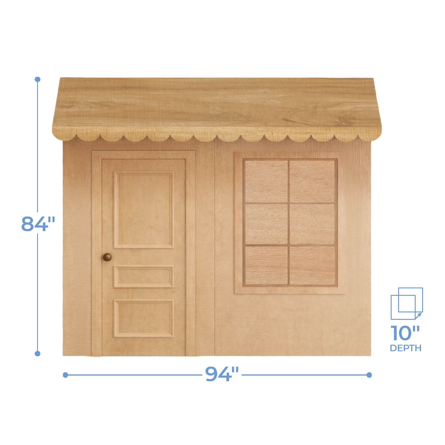 3D Wood Storefront Pop-Up Display – 8ft Wide (Style C) | Customizable ...