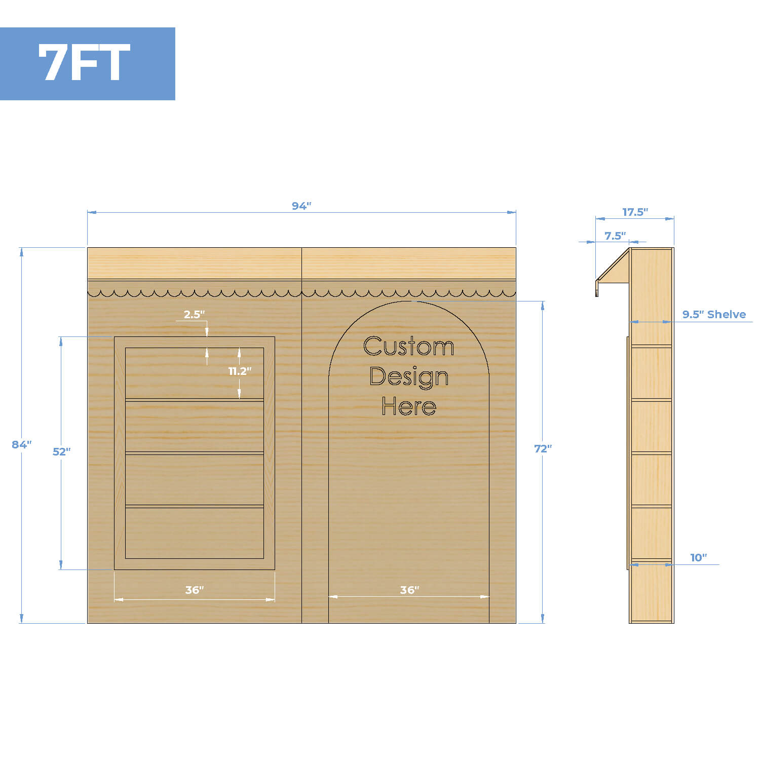 3D Wood Storefront Pop-Up Display – 8ft Wide (Style E) | Customizable ...