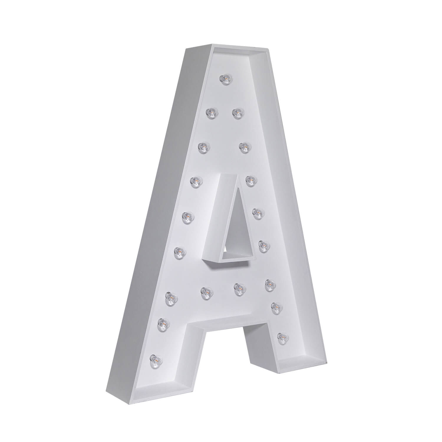 Wood Marquee - BOLD FONT - Letter A - 4ft Tall